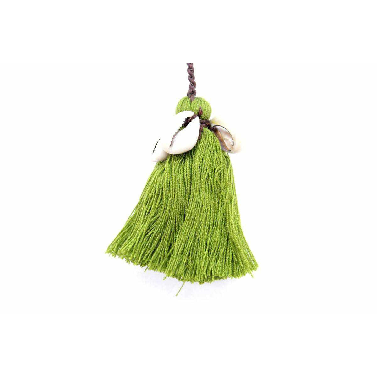 Tassel With Shells Boho Bag Charm Zipper Pull - Thailand – Lumily