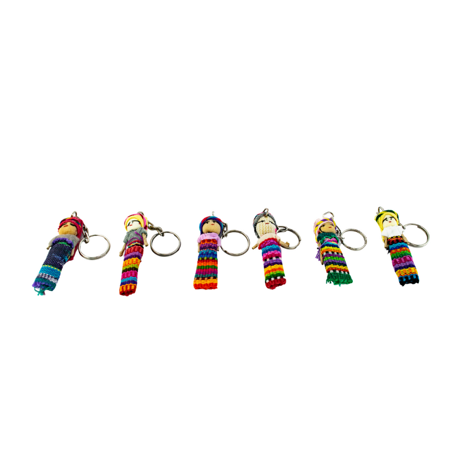 Worry Doll Boho Multicolor Key Chain - Guatemala – Lumily