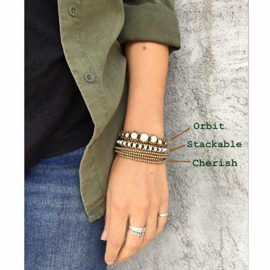 Cherish Hand Beaded Boho Bracelet from Hill Tribes of North Thailand ...