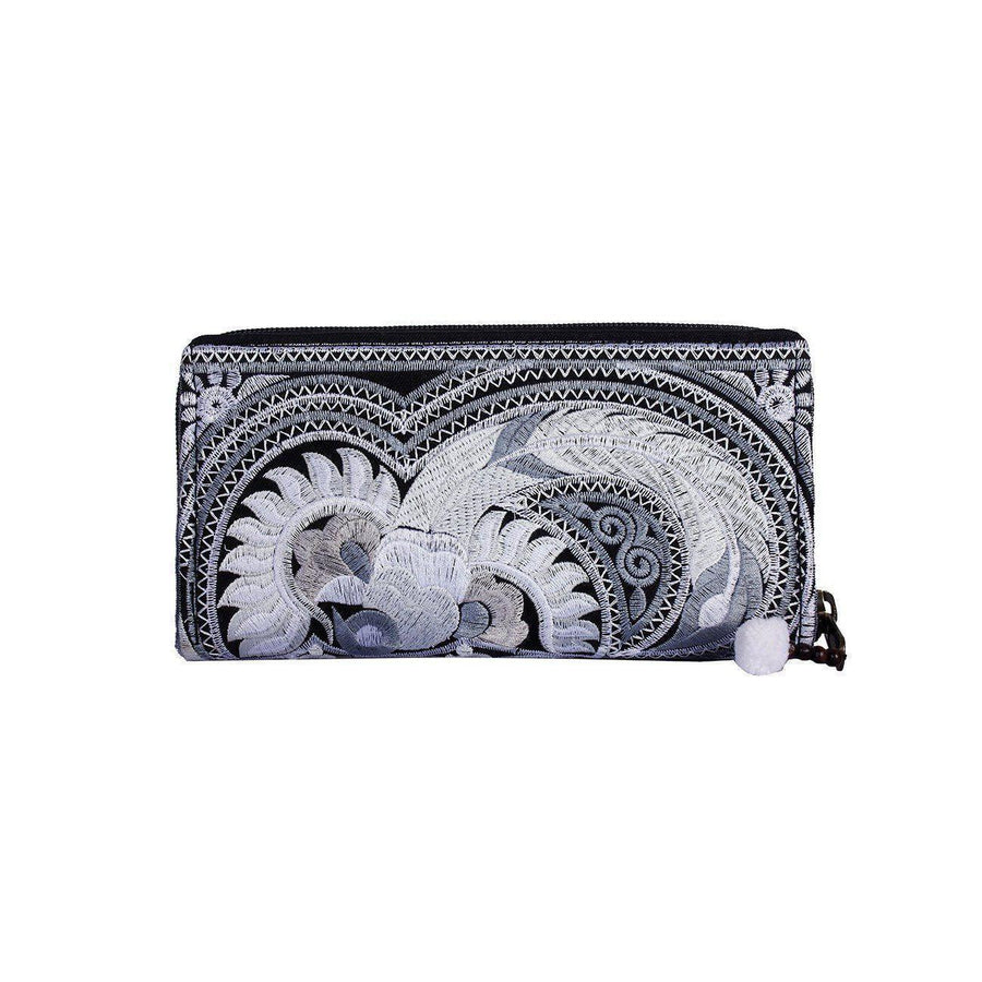 Hmong Flower Embroidered Wallet - Thailand – Lumily