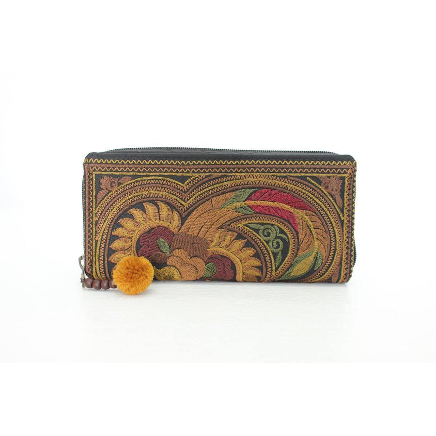 Hmong Flower Embroidered Wallet - Thailand – Lumily