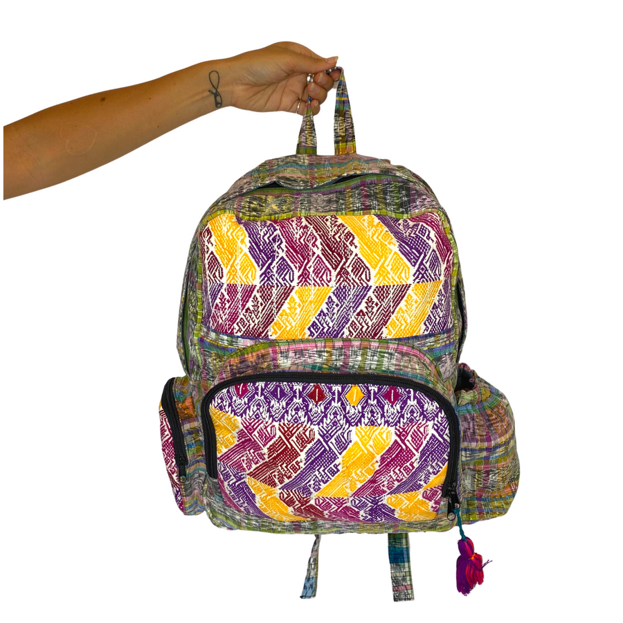 Volcano Huipil Upcycled Backpack - Guatemala – Lumily